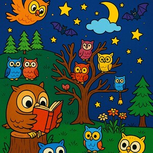 Forest Friends – Printable Coloring Pages Vol. 1 (owls, Bears ...