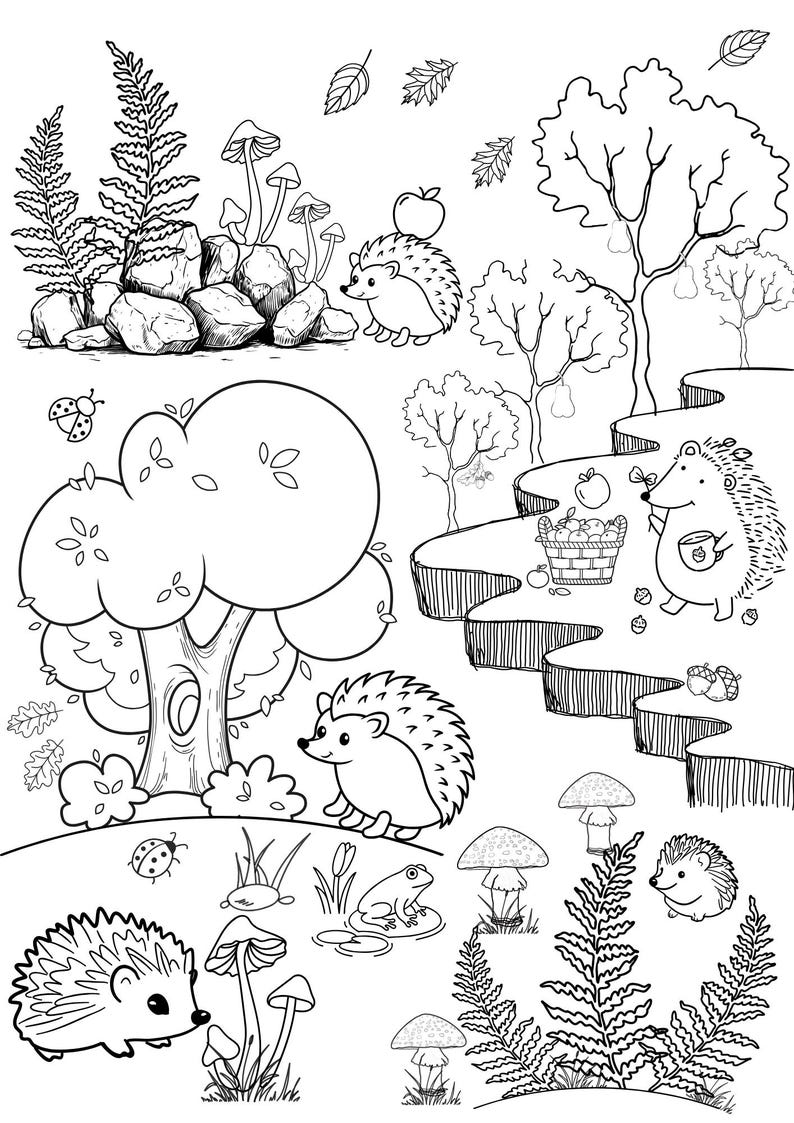 Forest Friends – Printable Coloring Pages Vol. 1 (owls, Bears ...