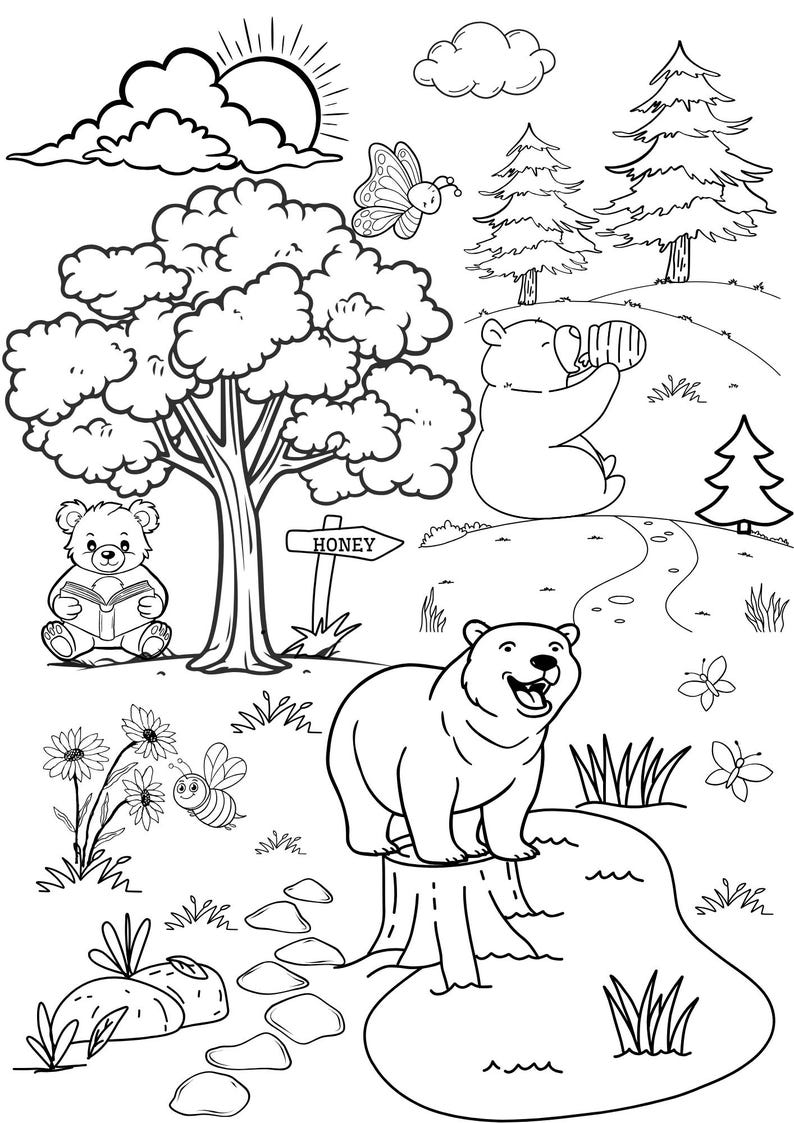 Forest Friends – Printable Coloring Pages Vol. 1 (owls, Bears ...