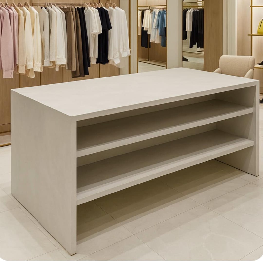 Micro-cement Store Display Stand Unit / Plinth / Shelving Unit Pedestal ...