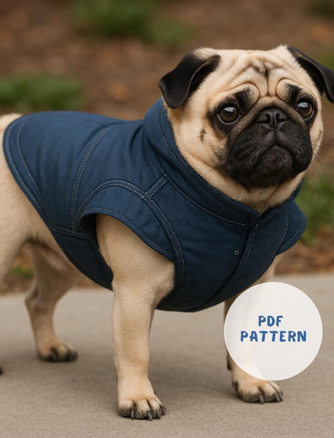 Dog Vest Sewing Pattern, Fleece Jacket Template XXXL (PDF) - Etsy
