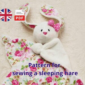 Bunny Comforter Toy — PDF Sewing Pattern & Step-by-step Instructions ...