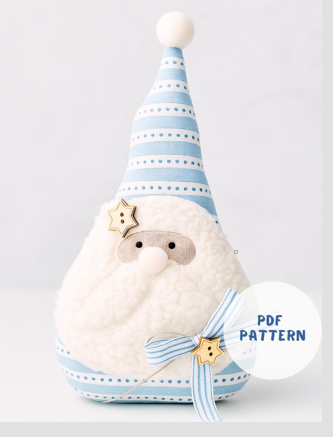 Textile Gnome Pattern — PDF Tutorial + Full‑size Template (30–35 Cm) - Etsy