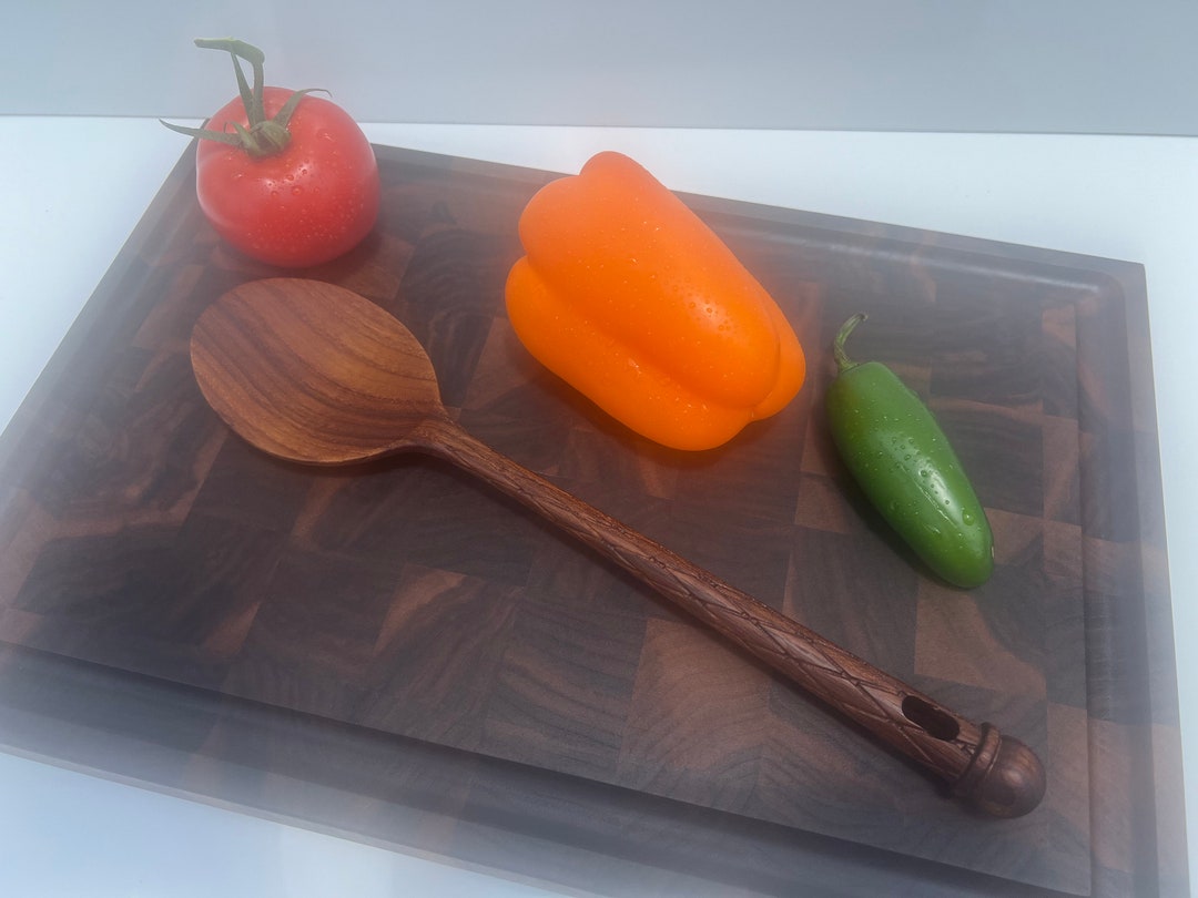 Genuine Teak Wooden Turning Spoon Handcrafted Kitchen Utensil - Etsy