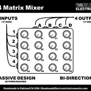 4x4 Matrix Mixer - Etsy