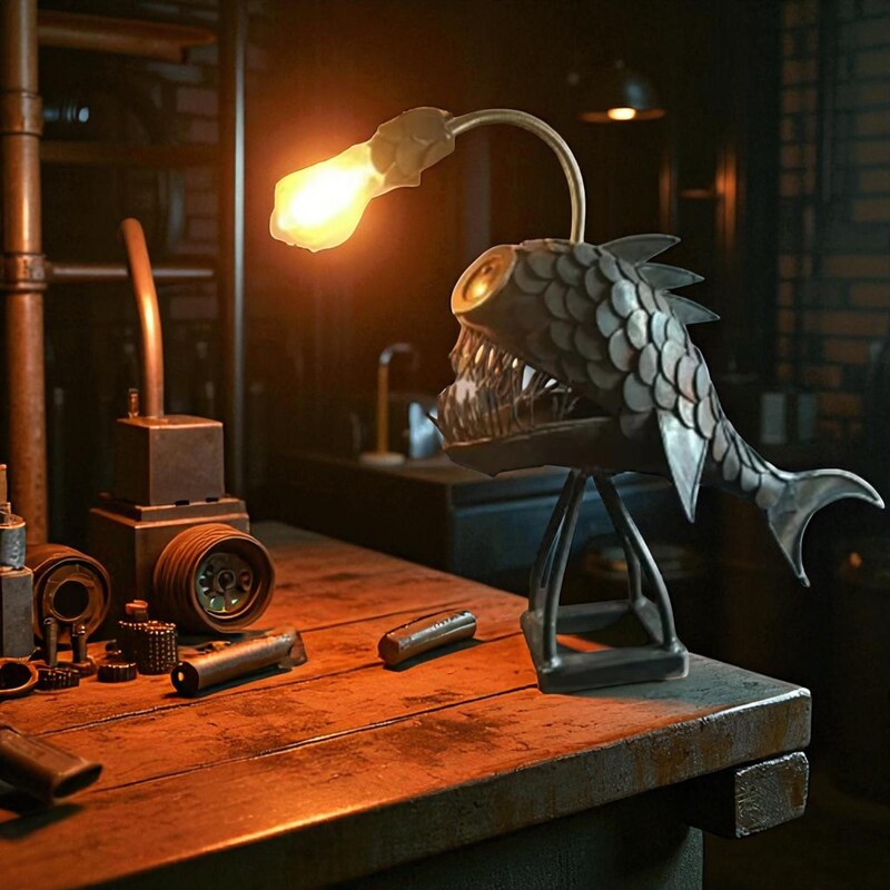 Angler Fish Lamp - Etsy
