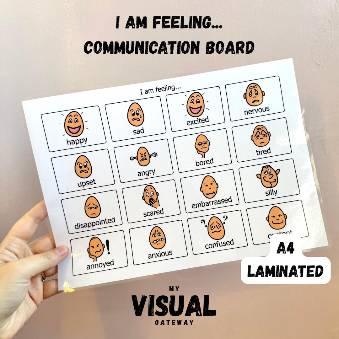 Feelings Communication Board, Non Verbal Aids, Communication Aids ...