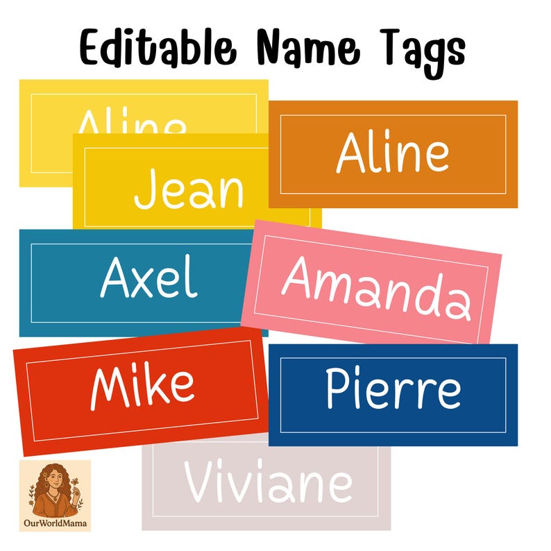 Summer Name Tags Cubby Name Tags Classroom Labels - Etsy
