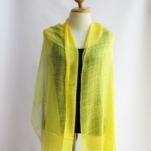 Yellow Scarf - Etsy