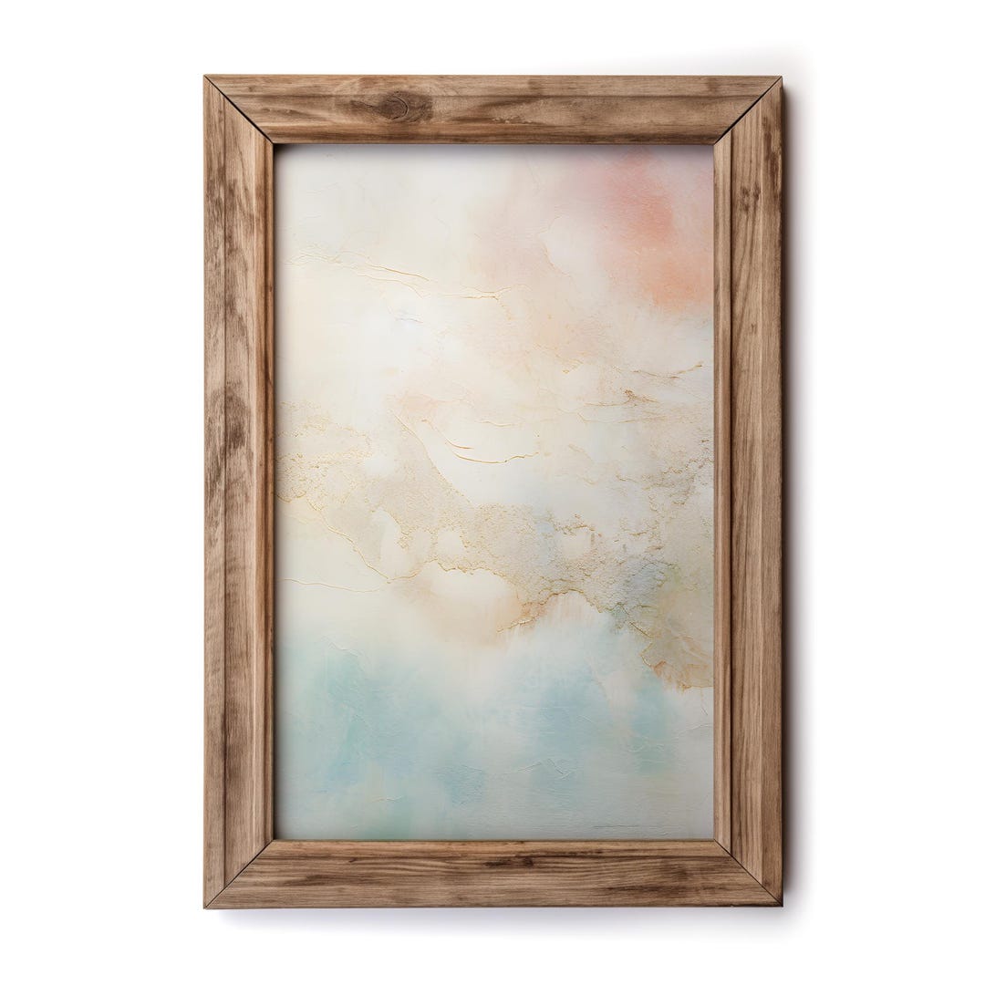 Abstract Expressionist Pastel Wall Art: Printable Modern Boho Decor ...