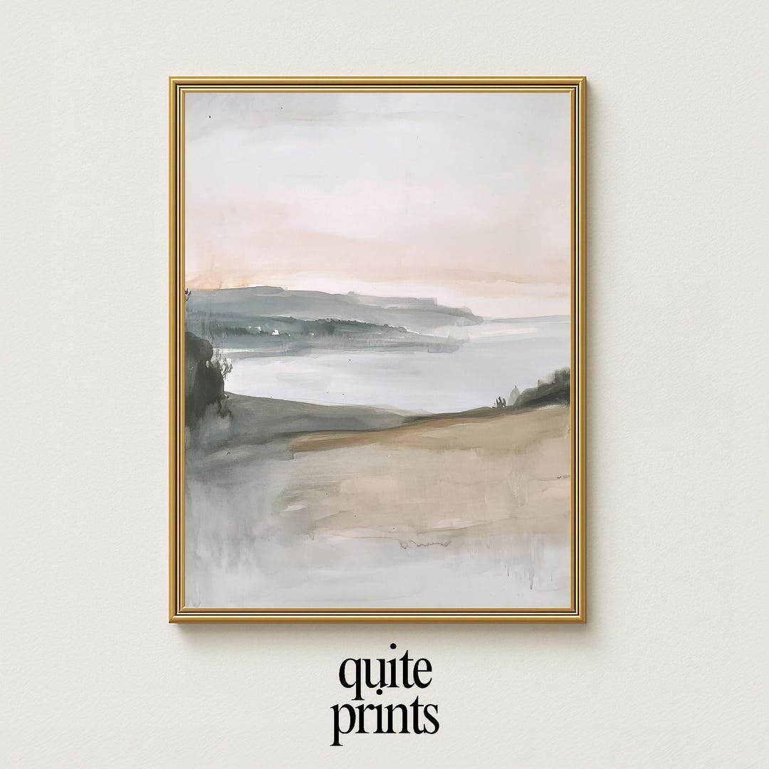 Coastal Painting Seaside Wall Art Fine Art Print | Digital Download ...