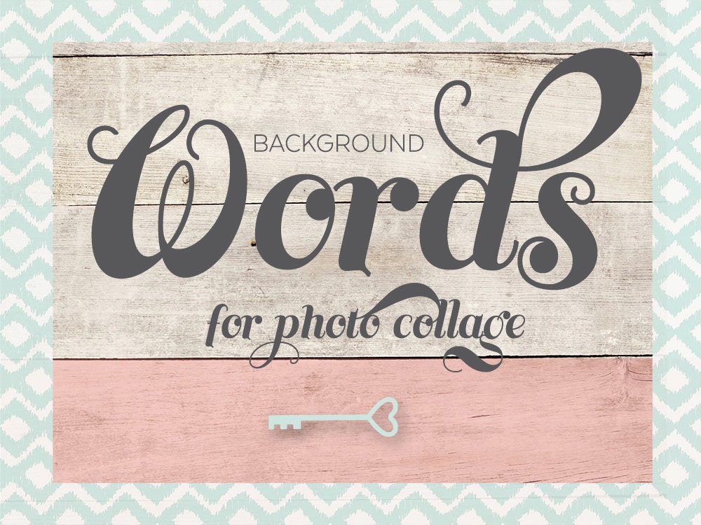 ADD WORDS to Background - Etsy