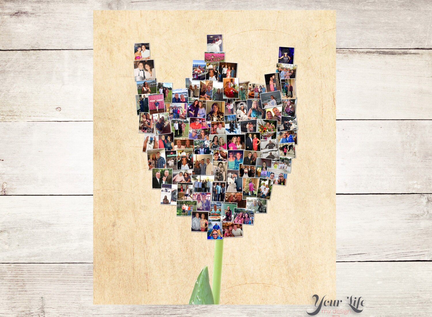 Personalized Photo Collage Choose any Shape or Number | Etsy