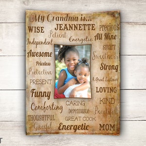 Grandparents Gift - Grandma - Grandpa - Mother's Day - Gift for Grandma ...