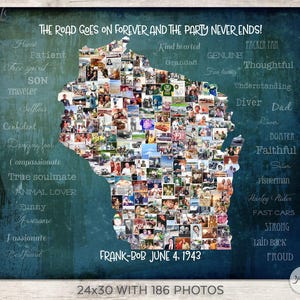 Florida Photo Collage, Florida State Art, State Art Graduation Gift ...