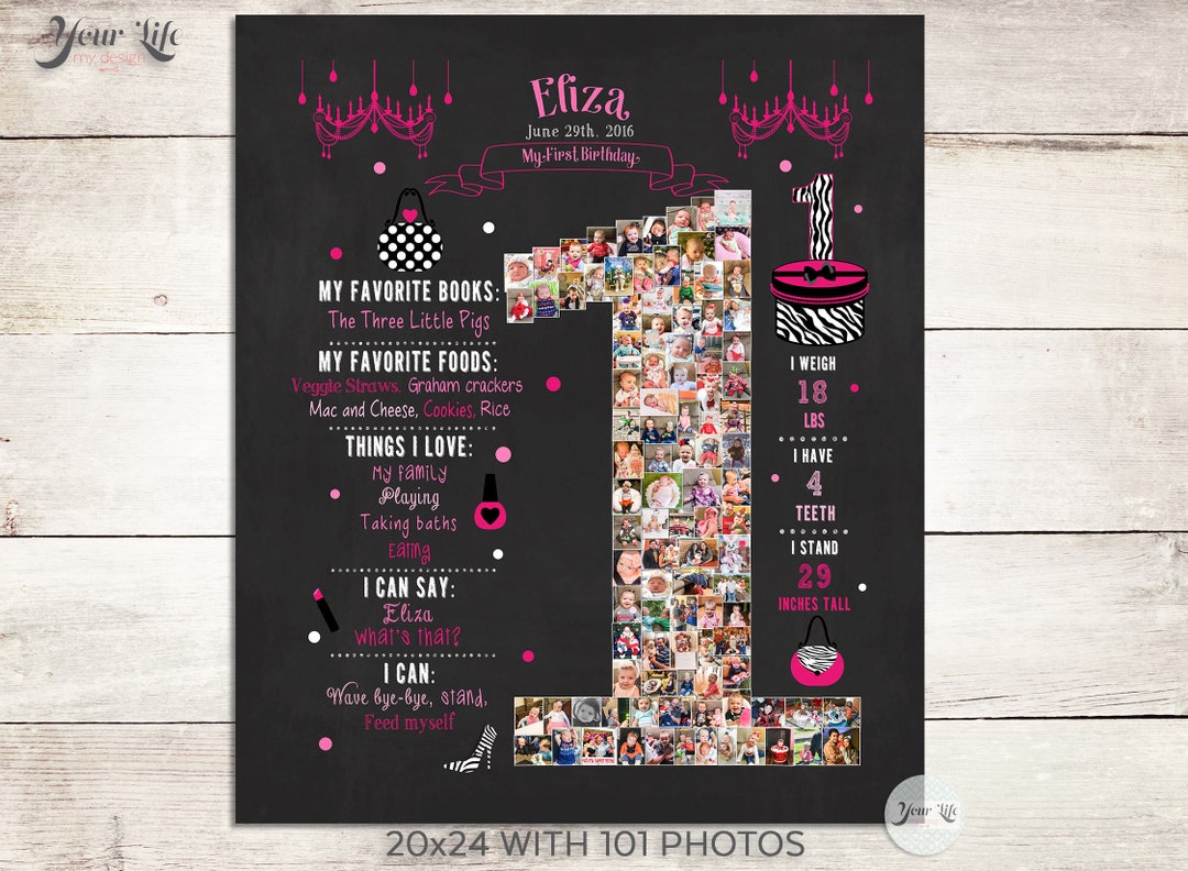 DIVA ZEBRA Lil Diva & Zebra Photo Collage Lil Diva Birthday - Etsy