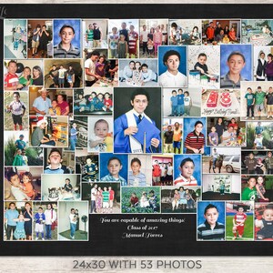 GRADUATION PHOTO Collage, 2025 Graduation Gift, Graduation Party ...