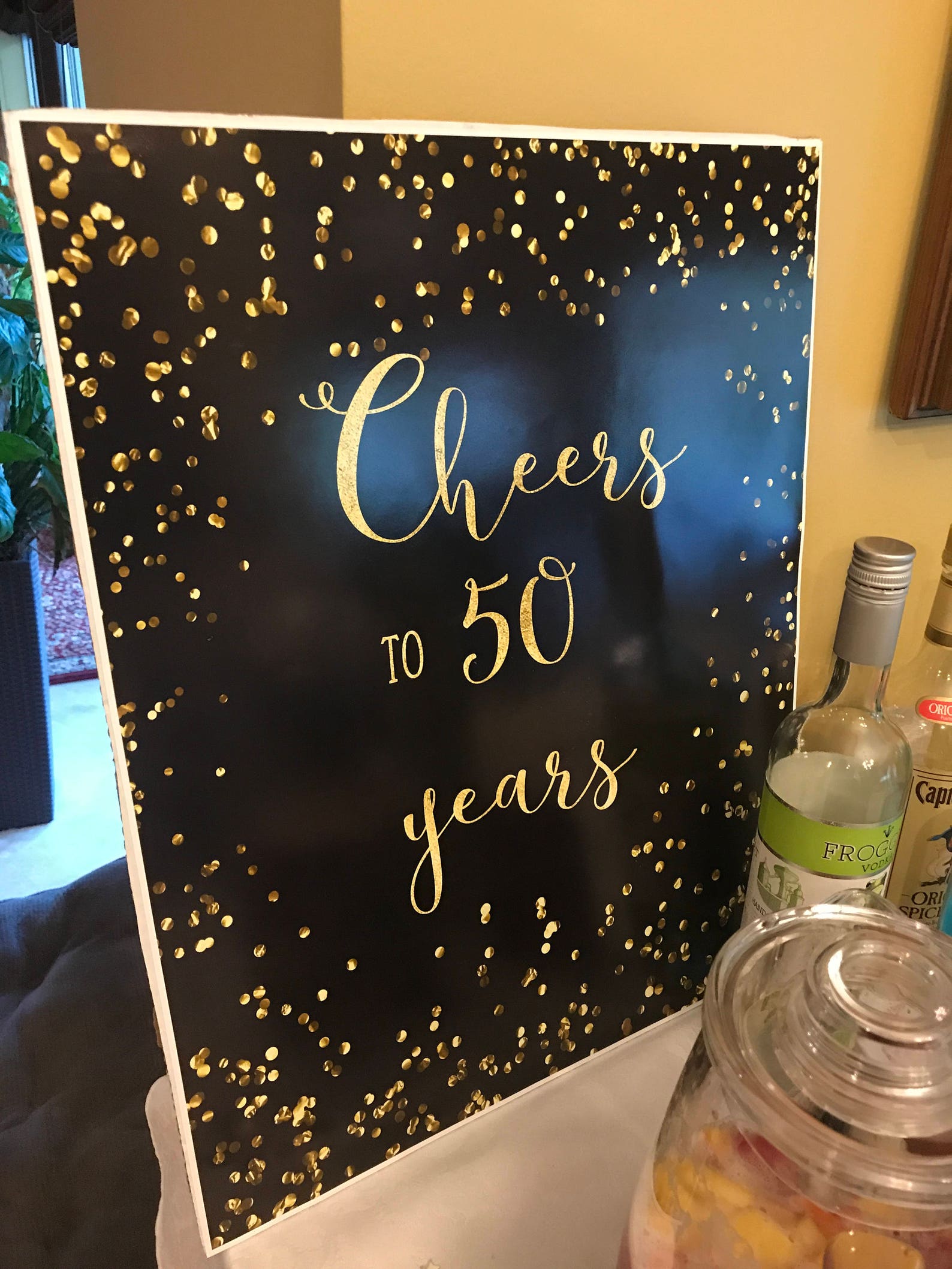 Cheers to 50 Years Printable, 5X7, 8X10, 11X14, 50th Anniversary Decor ...