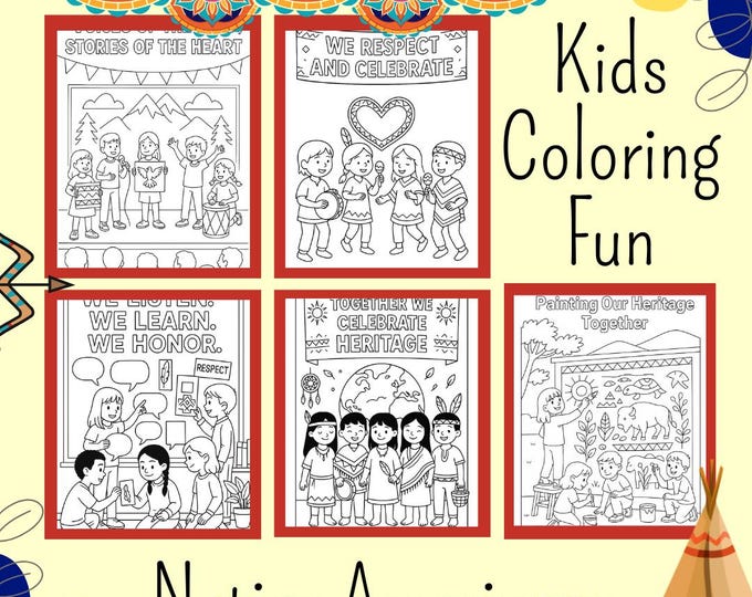 Native American Heritage Month Coloring Pages | Indigenous People ...