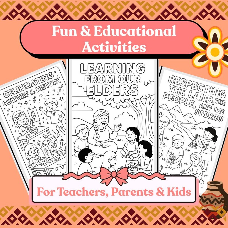 Indigenous Peoples' Day Coloring Pages: Educational A4 Printables (PDF ...