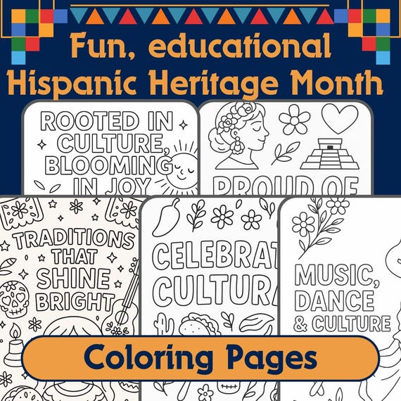 Hispanic Heritage Month Coloring Pages For Kids [2025]