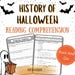 Halloween Bilingual Reading Comprehension | History of Jack O’lanterns ...