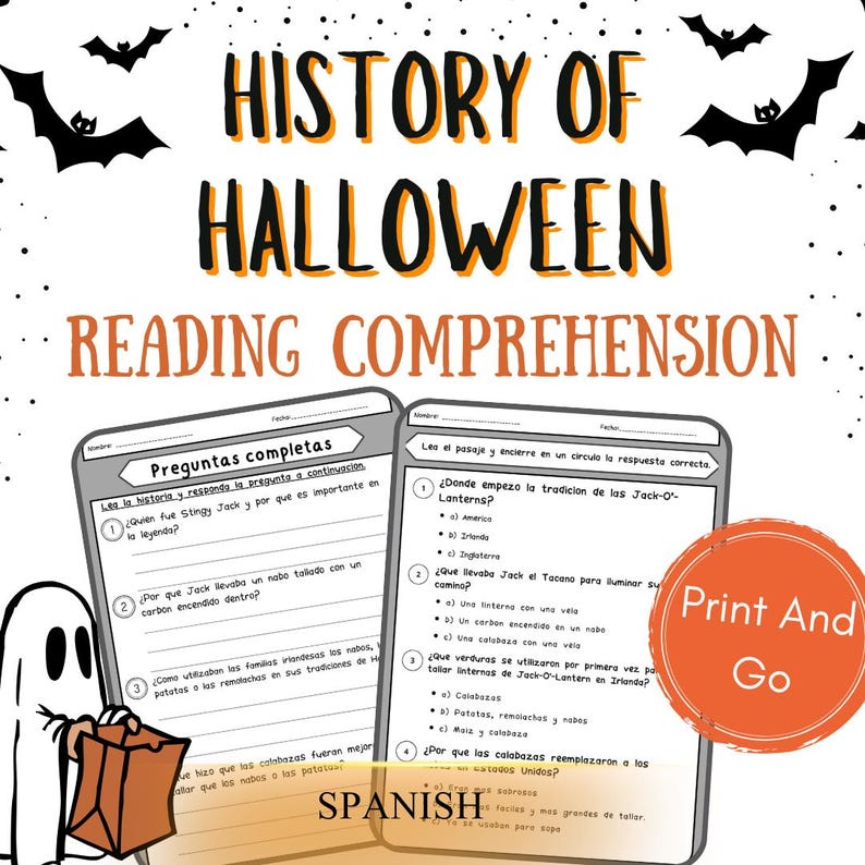 Halloween Bilingual Reading Comprehension | History of Jack O’lanterns ...