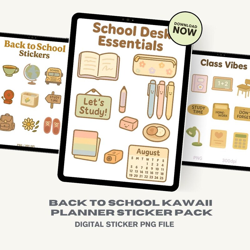 School Kawaii Planner - Etsy