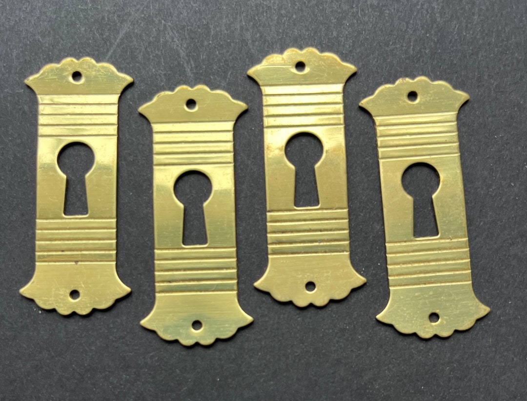 4 Keyholes Vintage Brass Antique Assemblage Steampunk Door Key Plate - Etsy