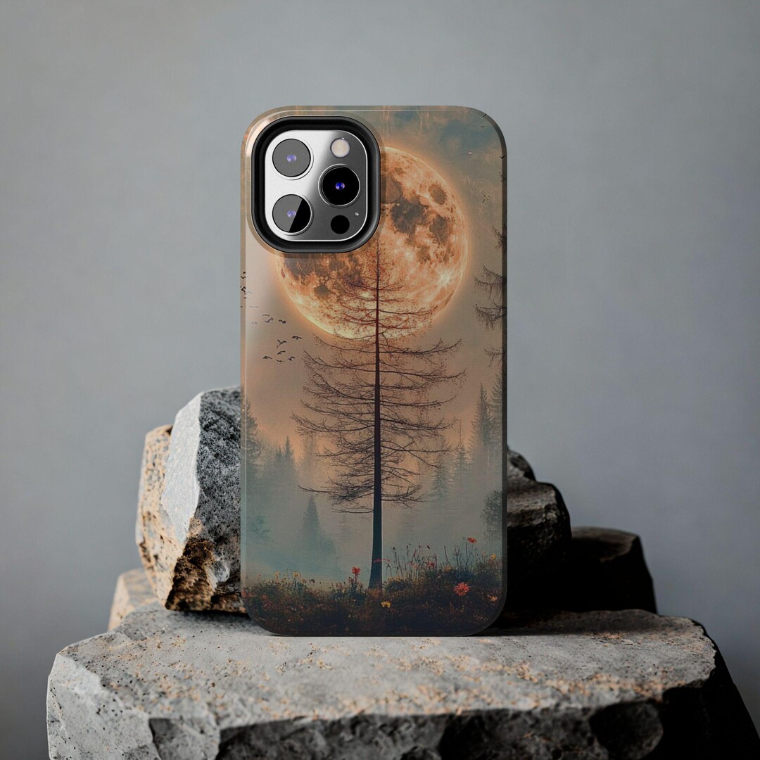 Nature-inspired Full Moon Phone Case, Outdoor Enthusiast Gift ...