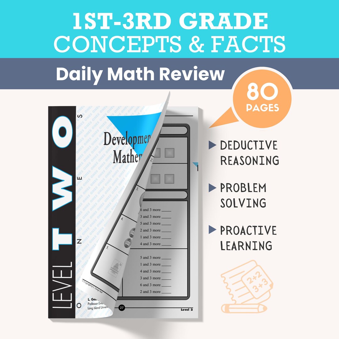 1st - 3rd Grade Math Worksheets Bundle | Digital Download | 80 Pages of ...
