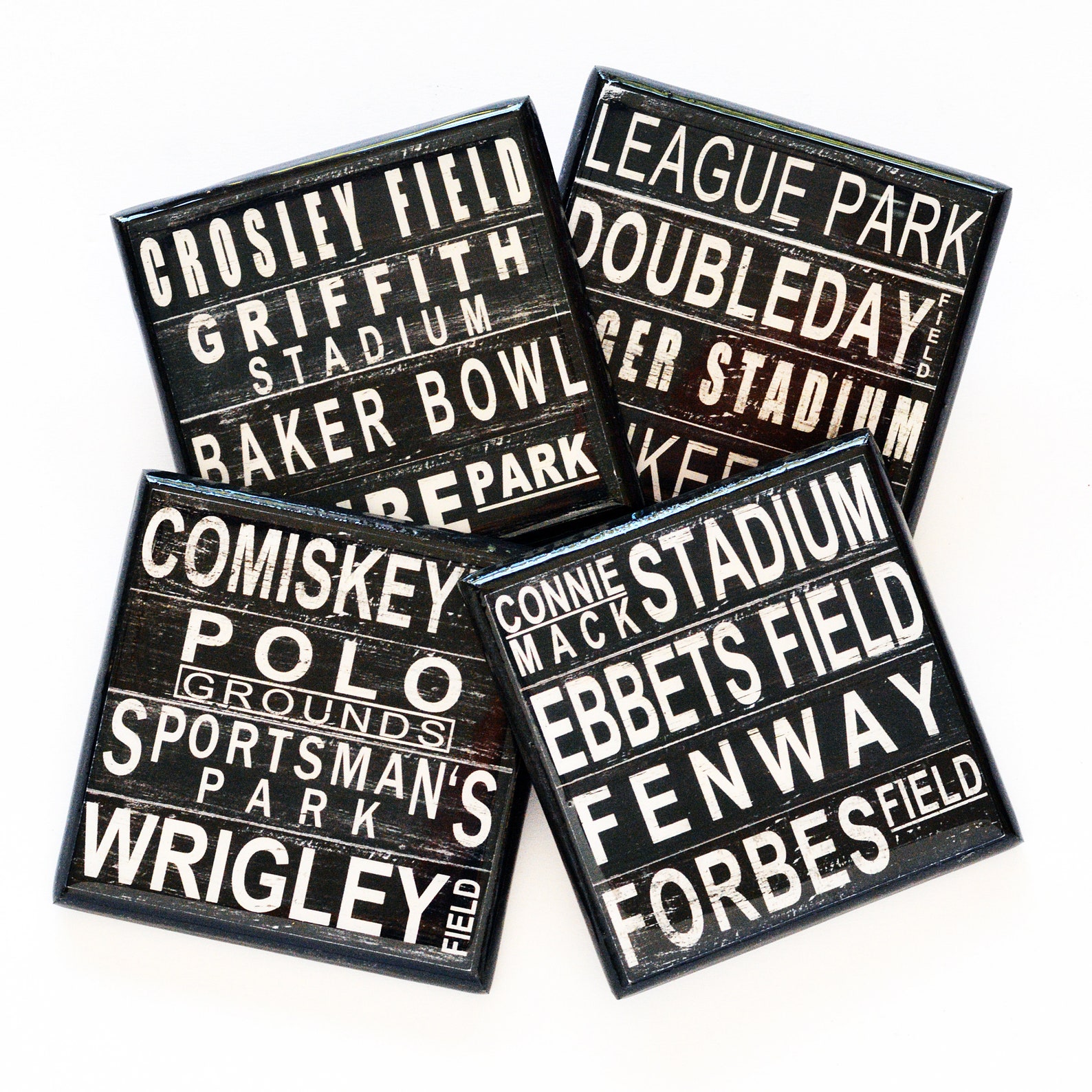Baseball Stadium Drink Coaster Set | Etsy
