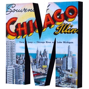 Chicago HOME Sign Wood Sign Chicago Illinois Art Chicago | Etsy