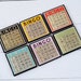 Bingo Game Card Drink Coaster Set colorful Wood and Resin - Etsy