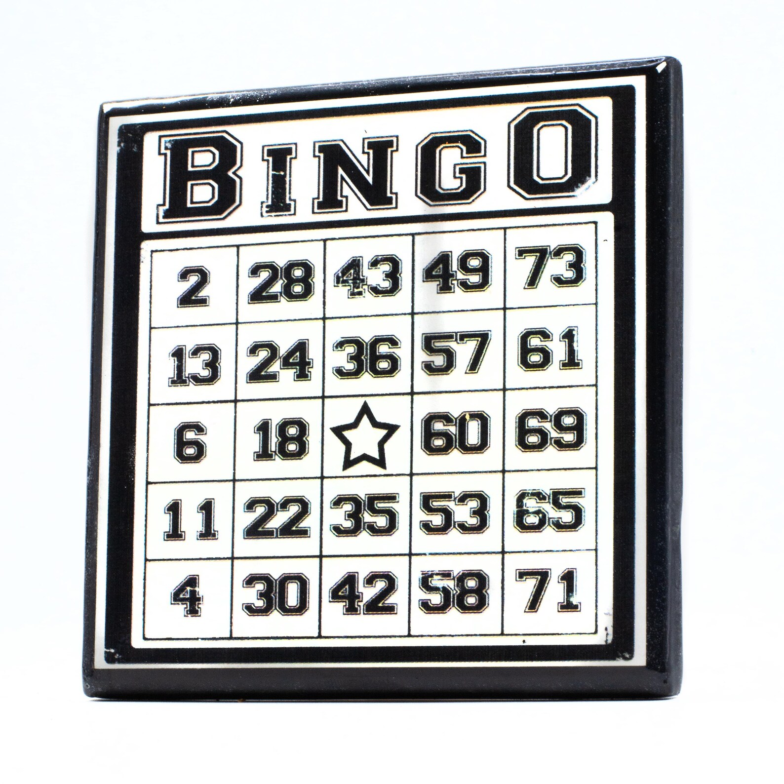 Handmade Bingo Card Coasters: Retro Game Room Decor, Set of 4 - Etsy