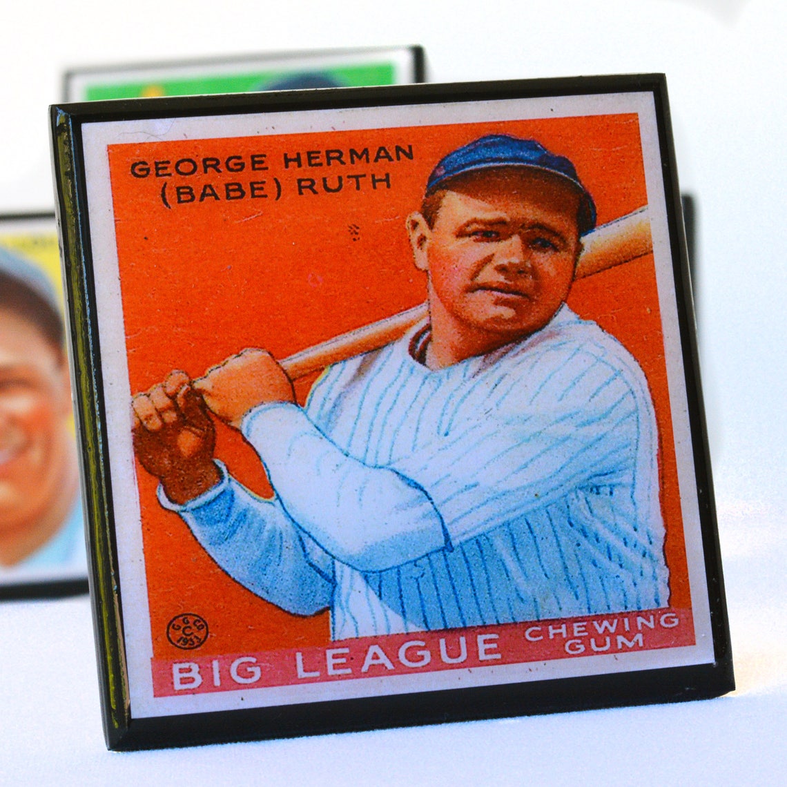 New York Yankees Baseball Card Drink Coaster Set - Etsy