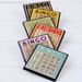 Bingo Game Card Drink Coaster Set |colorful Wood and Resin Coasters ...