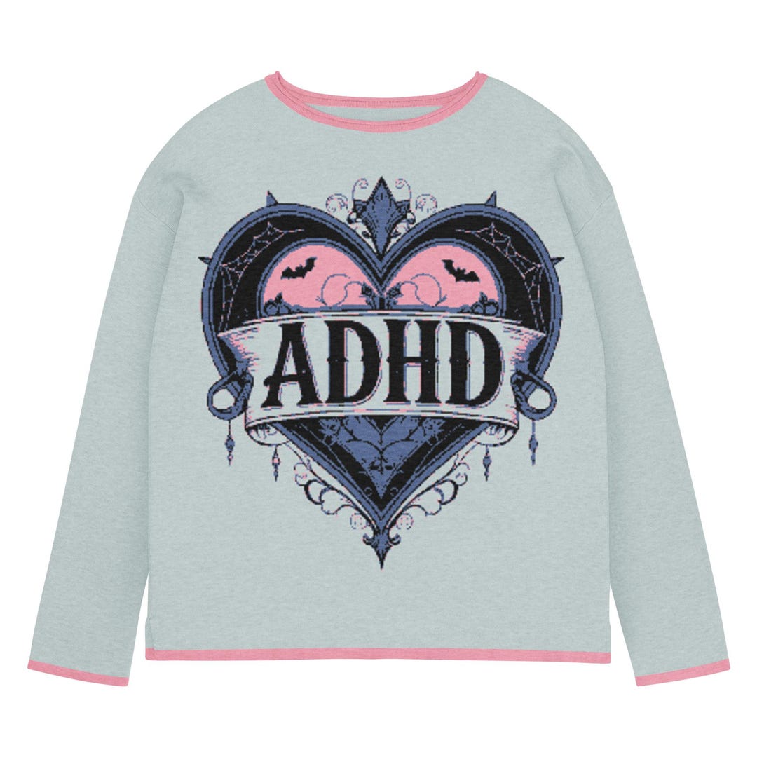 ADHD Women’s Straight Bottom Knitted Sweater - Etsy
