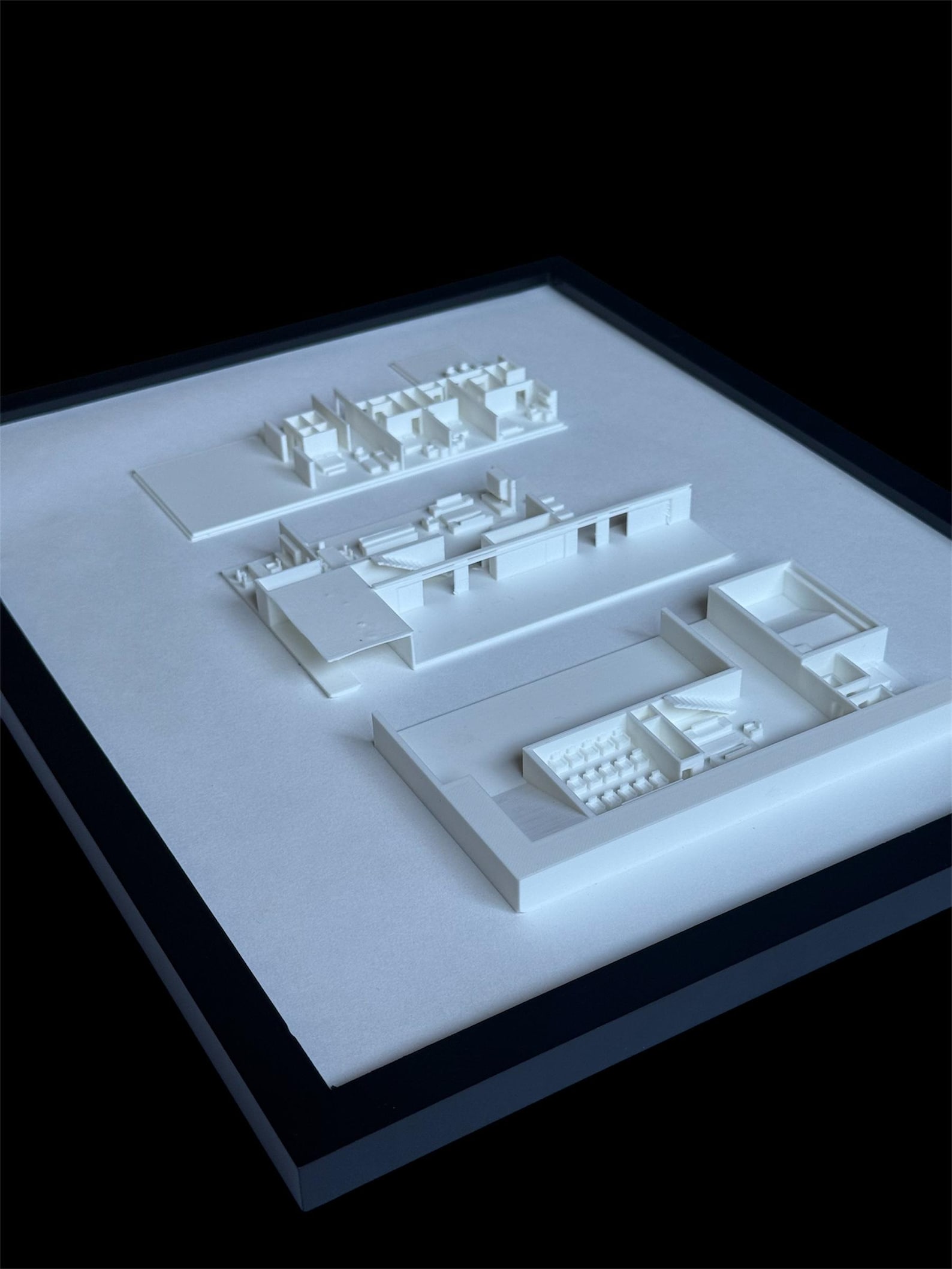 3D Printed Architectural Floor Plan Art, Minimalist Framed Decor (11x14 ...