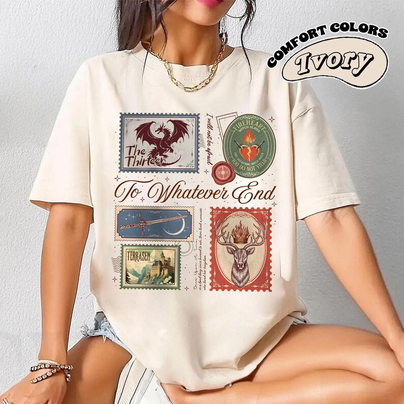 TOG Book Stamps Digital Download, Terrasen the Thirteen Png File, Aelin ...