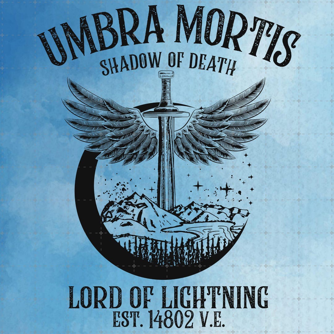 Crescent City Fan Png Instant Download, Umbra Mortis Shirt Design ...