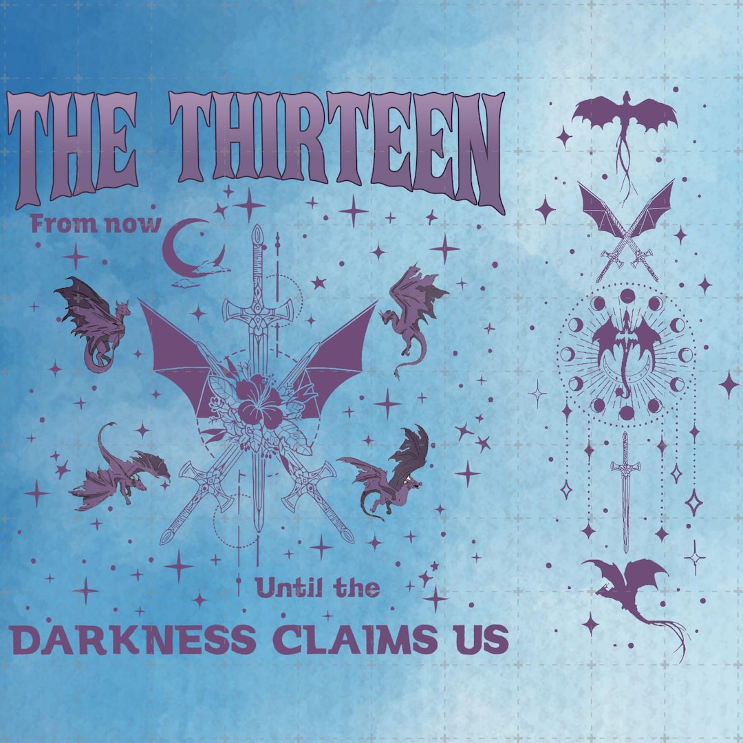 The Thirteen SVG PNG, From Now Until the Darkness Claims US, Sarah J ...