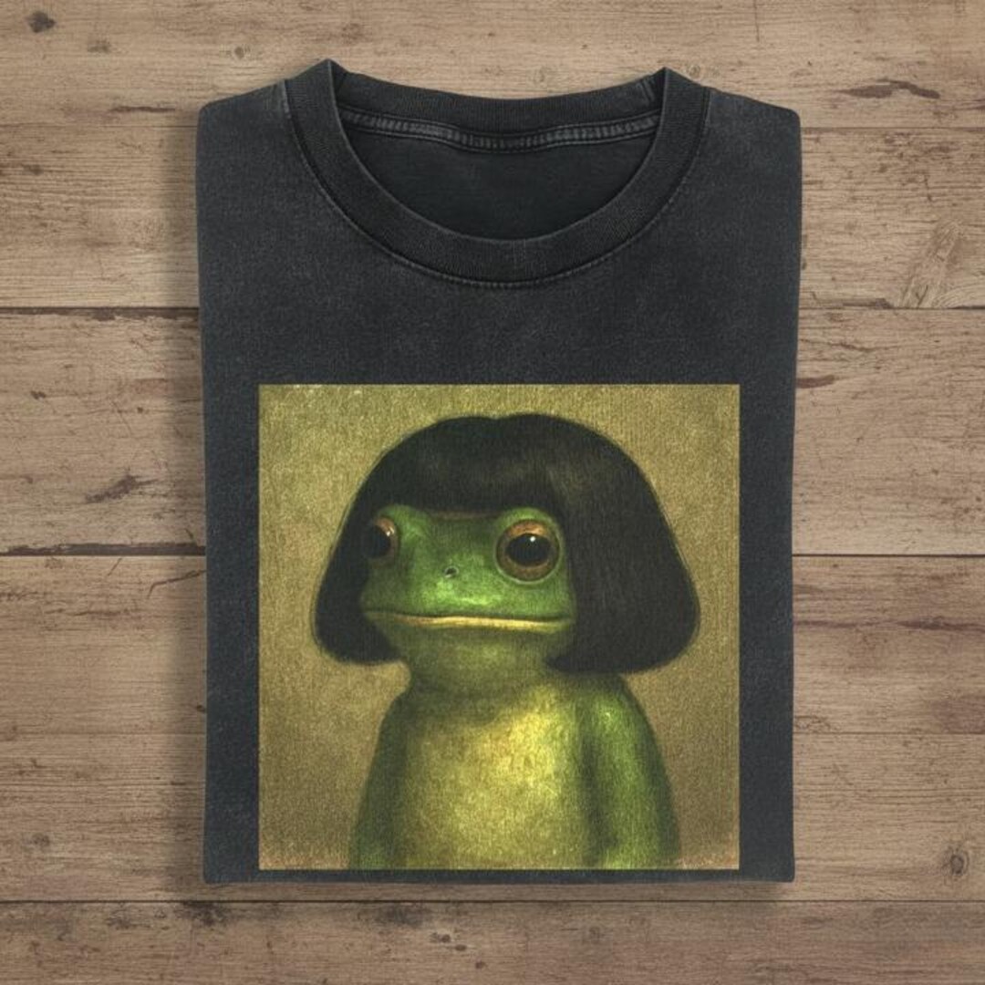 Bob Haircut Frog Meme Tshirt, Funny Animal Shirt, Hilarious Frog Lover ...