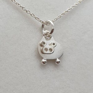 PIGLET Silver Pendant Mini Zoo Series - Etsy