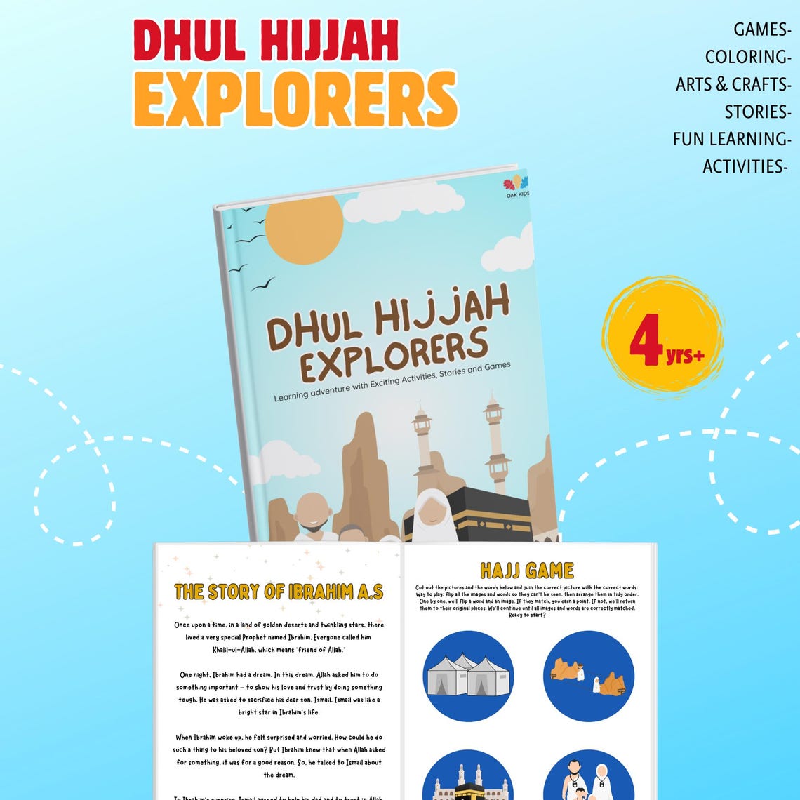 Dhul Hijjah Kids Activity Book | Islamic Learning | Eid Al-adha Crafts ...