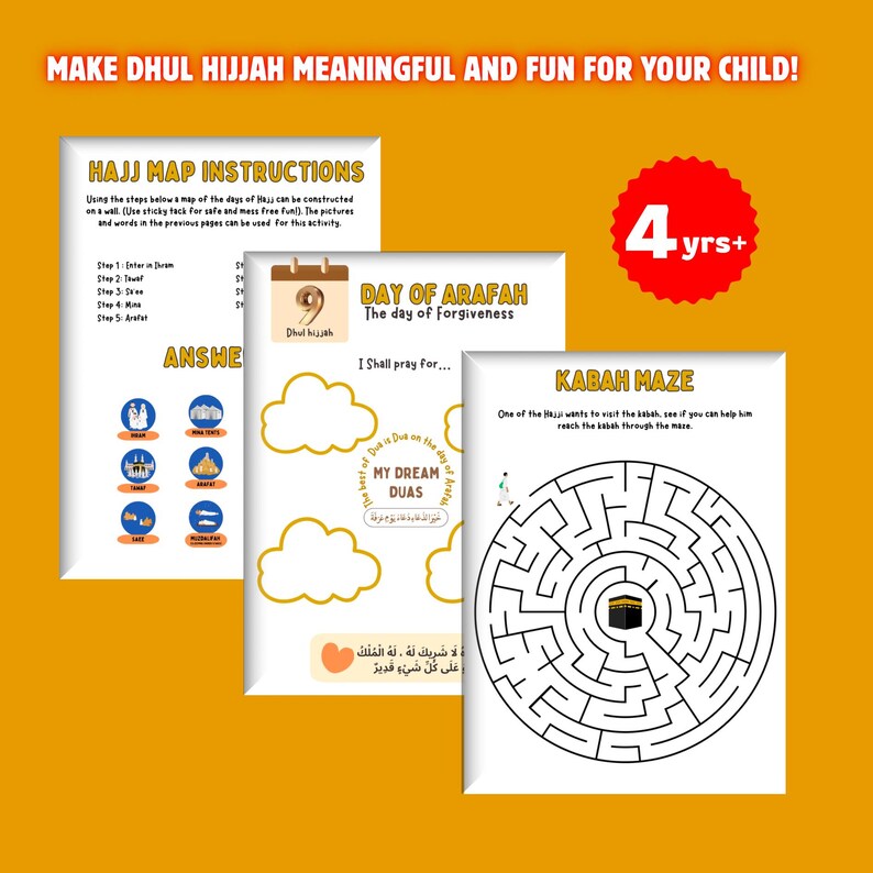 Dhul Hijjah Kids Activity Book | Islamic Learning | Eid Al-adha Crafts ...