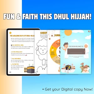 Dhul Hijjah Kids Activity Book | Islamic Learning | Eid Al-adha Crafts ...