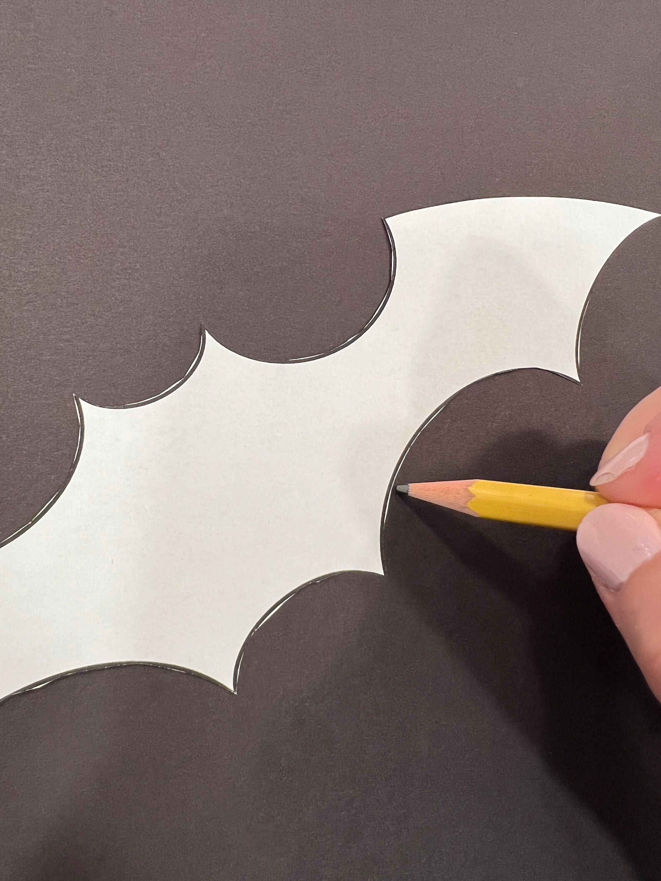 PRINTABLE Bat Template for Cut Outs, Bat Wall Collage, DIY Halloween ...