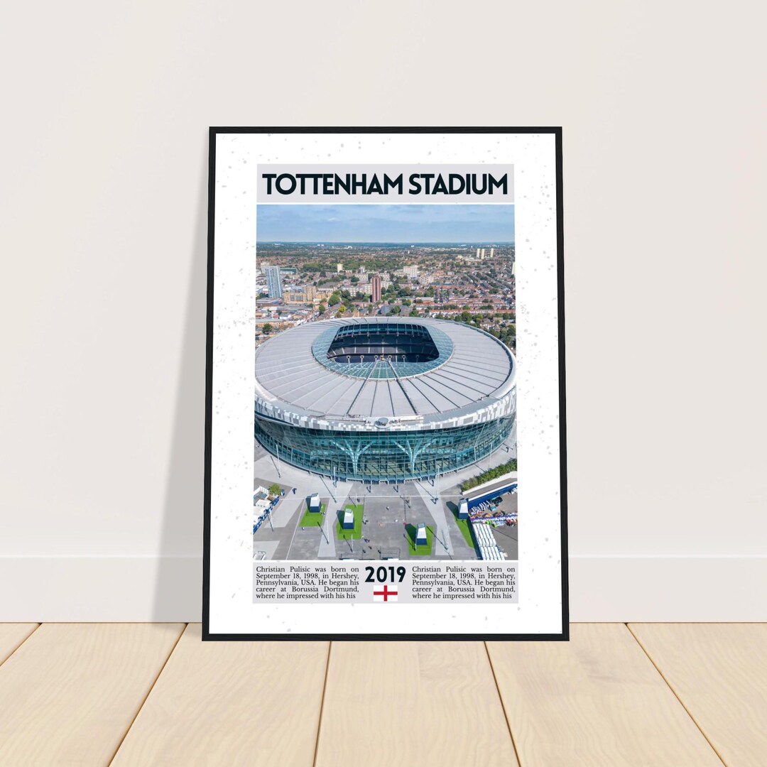 Tottenham Hotspur Stadium Poster | Football Wall Art | Soccer Print ...