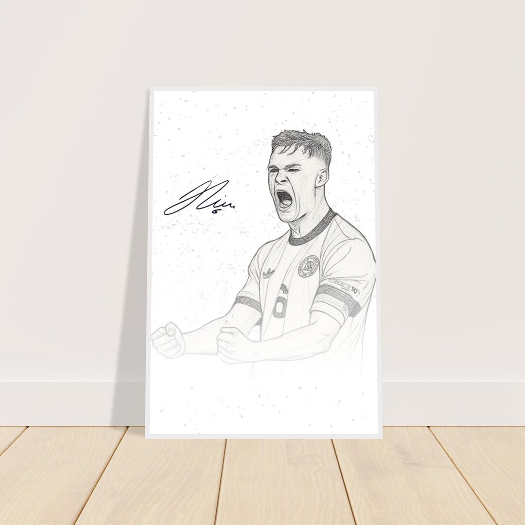 Joshua Kimmich Fußball Poster | Kimmich Wandkunst | Fußball Print ...